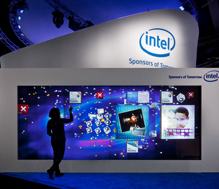 Exhibit and Lighting Design for Intel Corporation